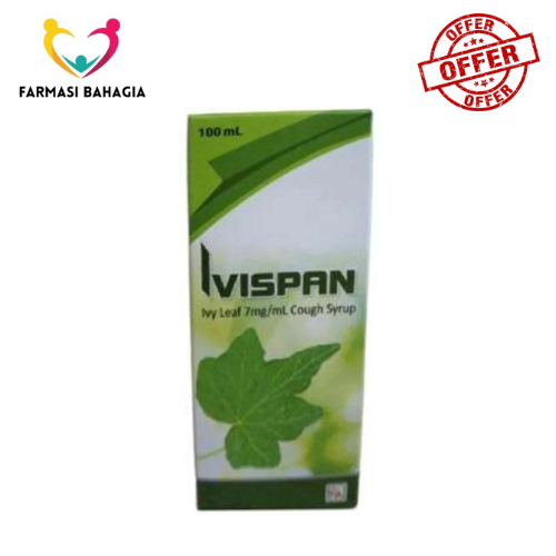 [ Exp 2/2026 ] IVISPAN IVY LEAF 7MG/ML COUGH SYRUP 100ML - For Cough ...