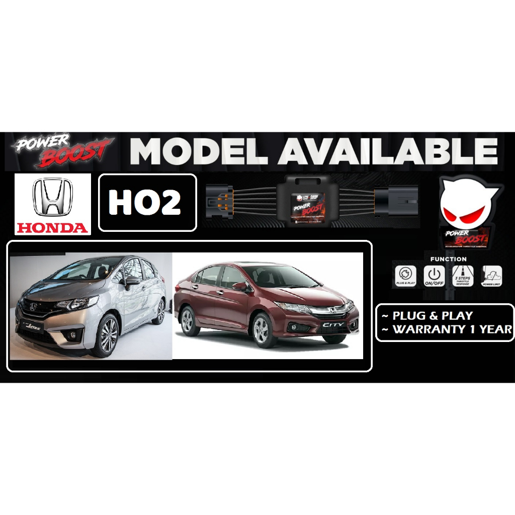 ECUSHOP Power Boost Throttle Controller Honda JAZZ CITY Pedal Response ...