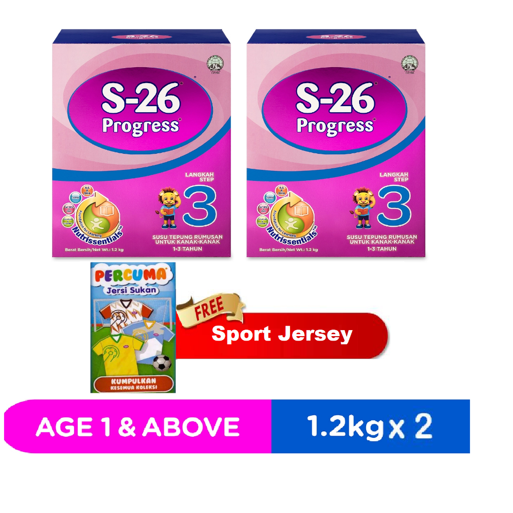 S26 Progress step 3 (1.2KG X 2 BOX) FREE Jersey | Shopee Malaysia