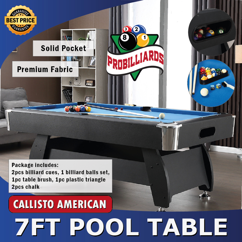 Pool Table 7ft Meja Pool American billiard table Snooker set meja pool ...