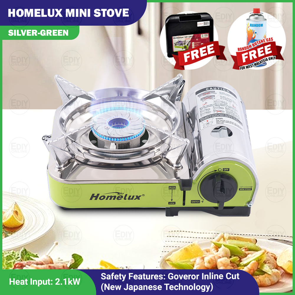 HOMELUX Macaron Mini Portable Gas Cooker Stove Outdoor BBQ Camping ...