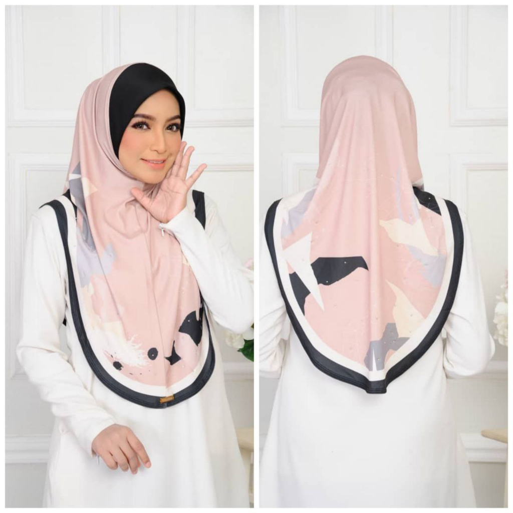 HERNES TUDUNG SARUNG INSTANT HIJAB EXCLUSIVE MOSCREPE CORAK DIAMONDS ...