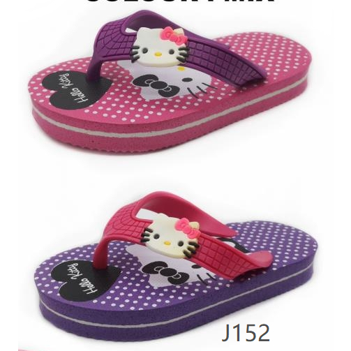 (Abellistory)Girls Cartoon Kids Slippers | Sandals Color | Selipar ...