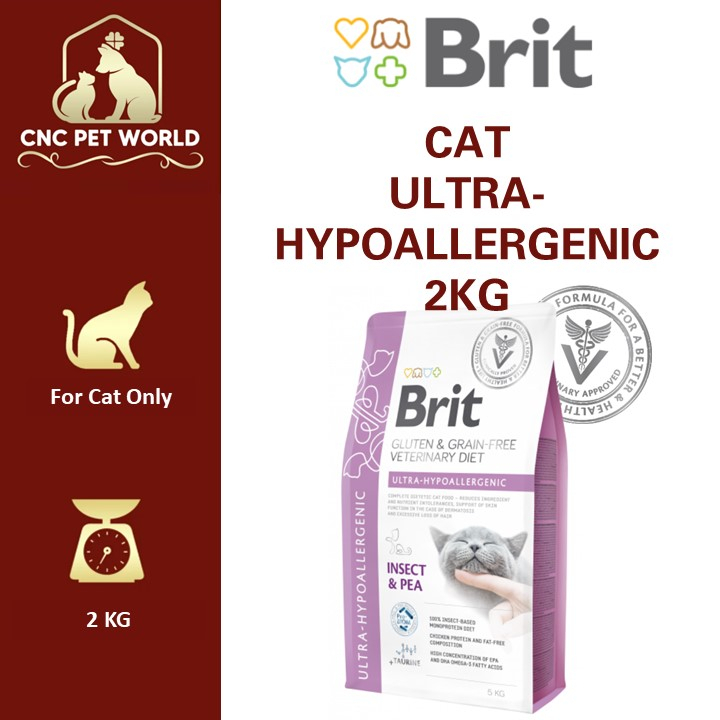 【BRIT】CAT ULTRA-HYPOALLERGENIC 2KG | Reduction of Food Intolerances ...