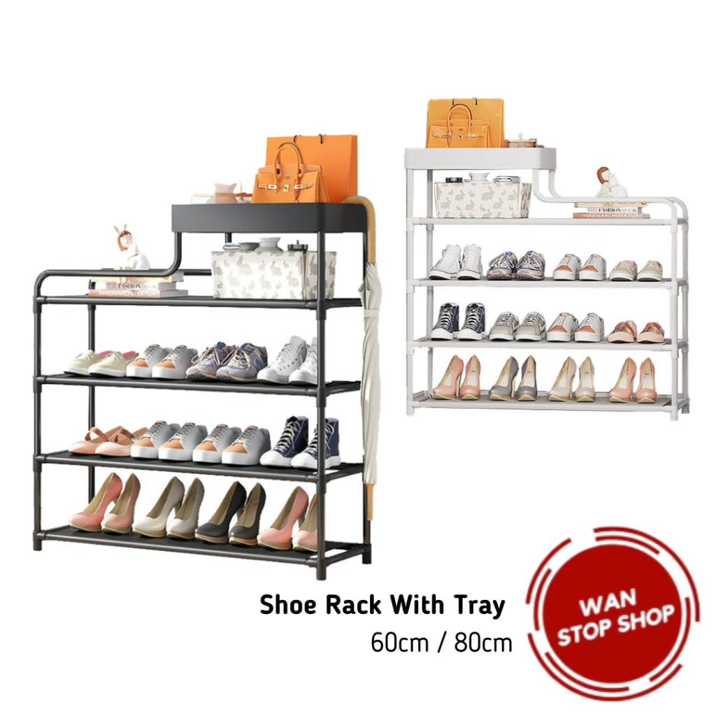 Multilayer Shoe Rack With Tray Multipurpose Shoe Organizer Shoe Storage ...