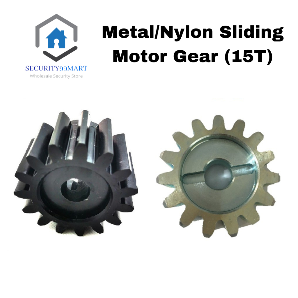 Nylon/Metal Sliding Autogate Motor Gear (15T) Dnor DCMOTO E8 E1000 DC ...