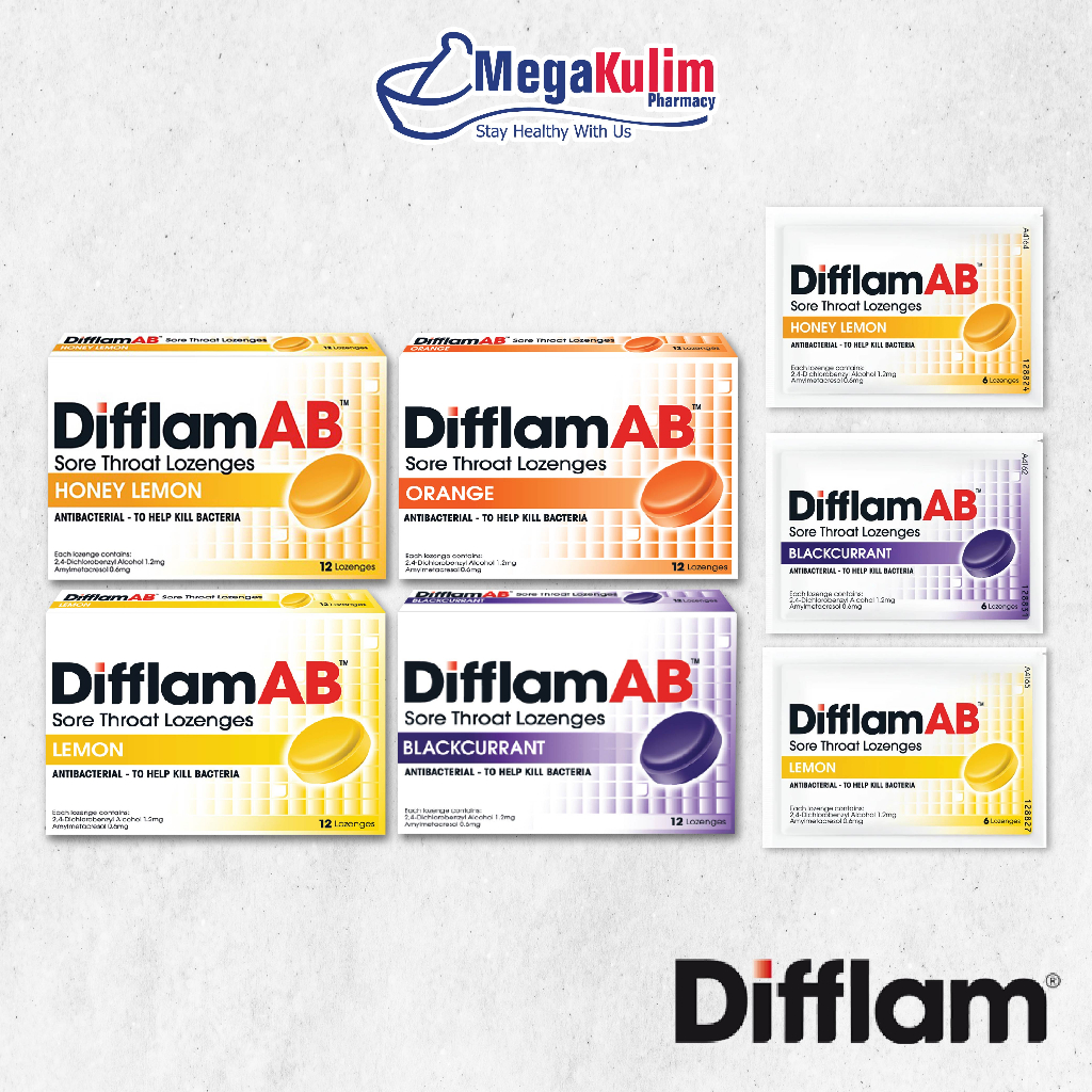 Difflam AB Sore Throat Lozenges (6's / 12's) | Shopee Malaysia
