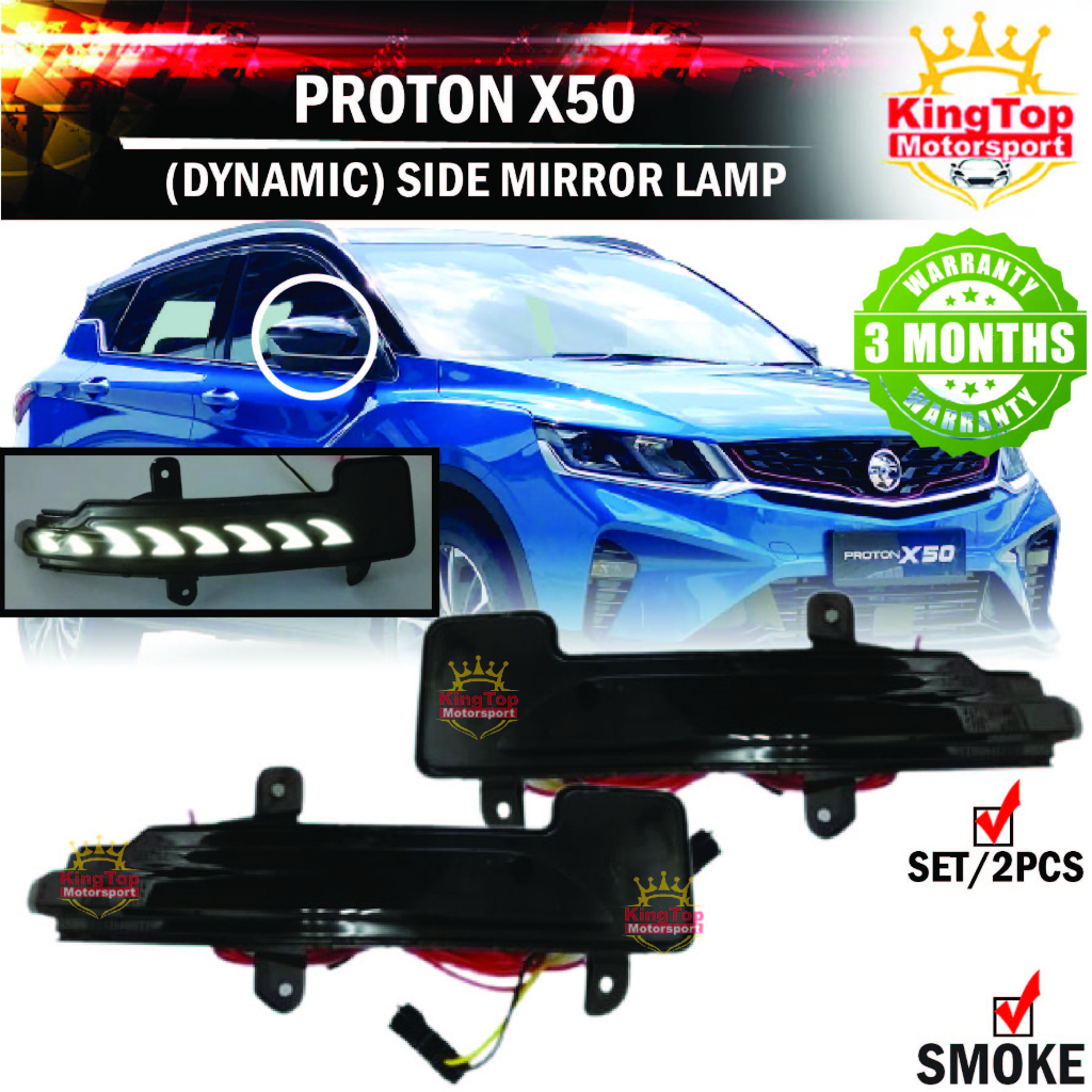 Proton X50 Dynamic Side Mirror Led With Signal Running ( 2pcs/set ...
