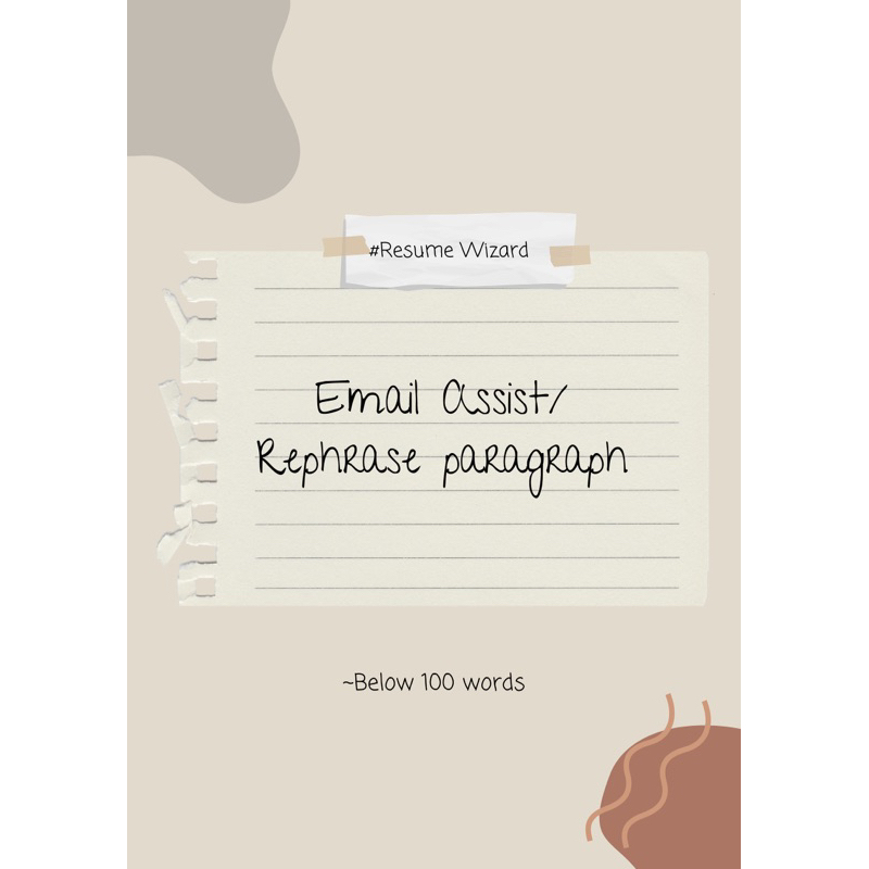 Email/paragraph rephrase (less than 100 words) | Shopee Malaysia