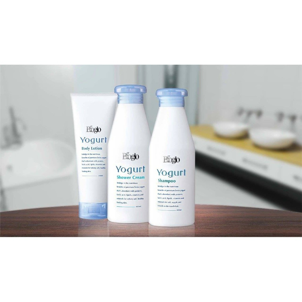 (ShyuanHouse) Bioglo Yogurt - Shower Cream 400ml / Shampoo 400ml / Body ...