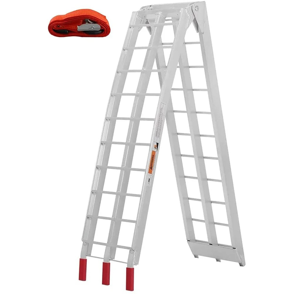MOTORCYCLE BIKE STAGE FOLDING LADDER RAMP HEAVY-DUTY MOTOCYCLE BIKE ...