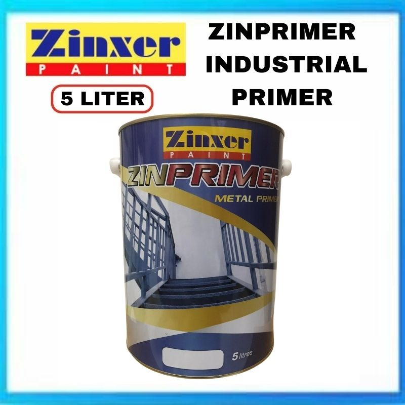 Zinxer Zinprimer Industrial Primer For Iron & Steel & Metal Surface (5 ...