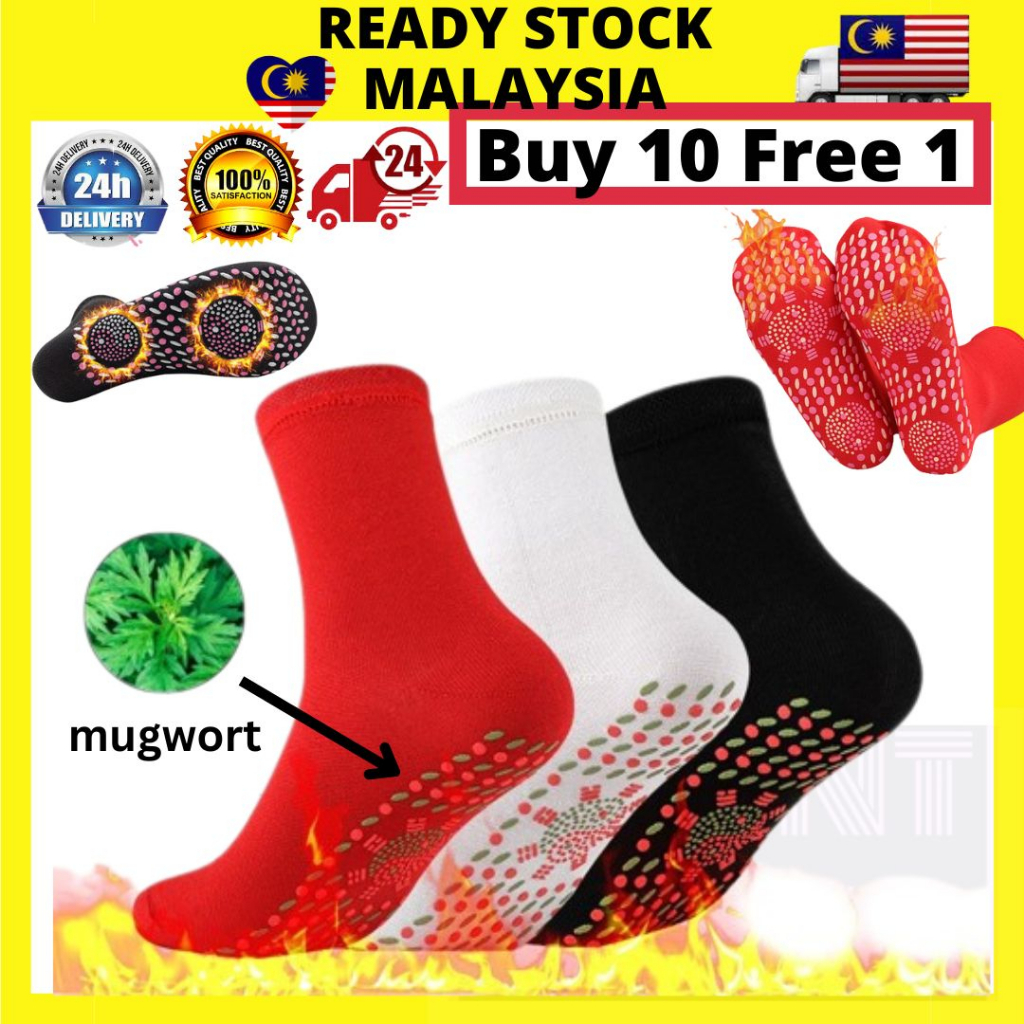 Self-Heating Socks Stokin Terapi Urut Sakit Kaki Bengkak Sarung Haba ...