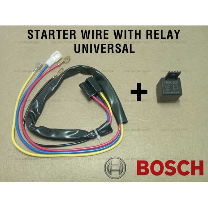 STARTER WIRE KIT WITH RELAY BOSCH PROTON, PERODUA... | Shopee Malaysia