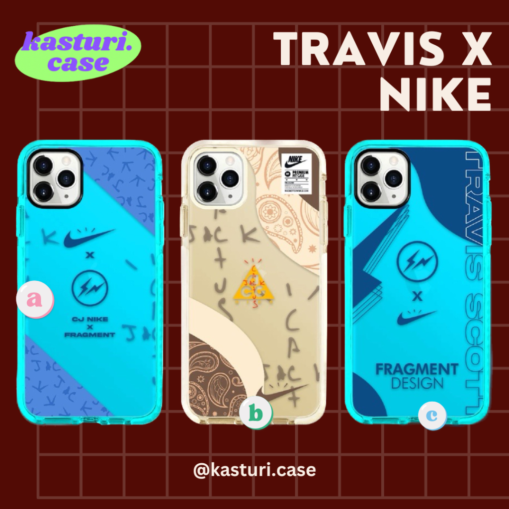 TRAVIS X N1KE THICK IMD BUMPER NEON CASE FOR IPHONE MODEL AVAILABLE ...