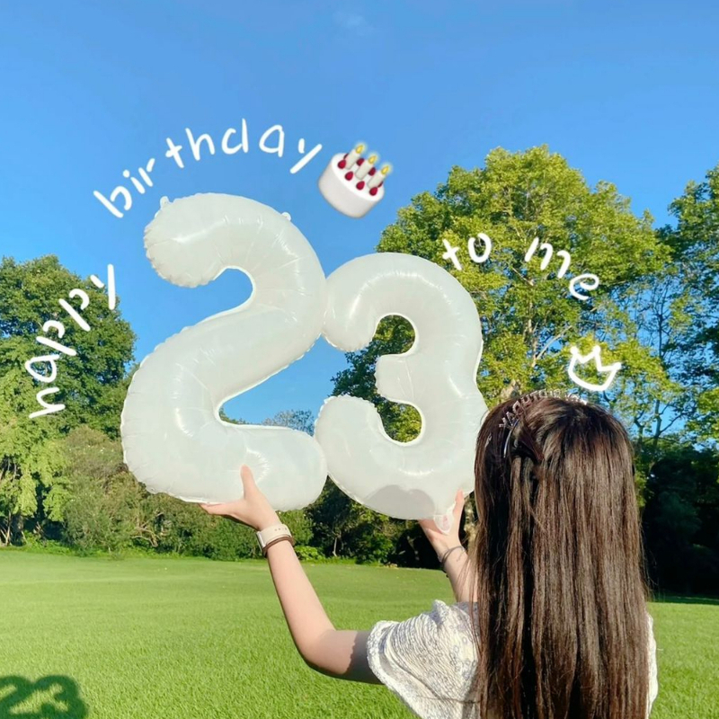 [Ready Stock] 32 Inch Large Size Number Balloon/White Balloon/Number ...