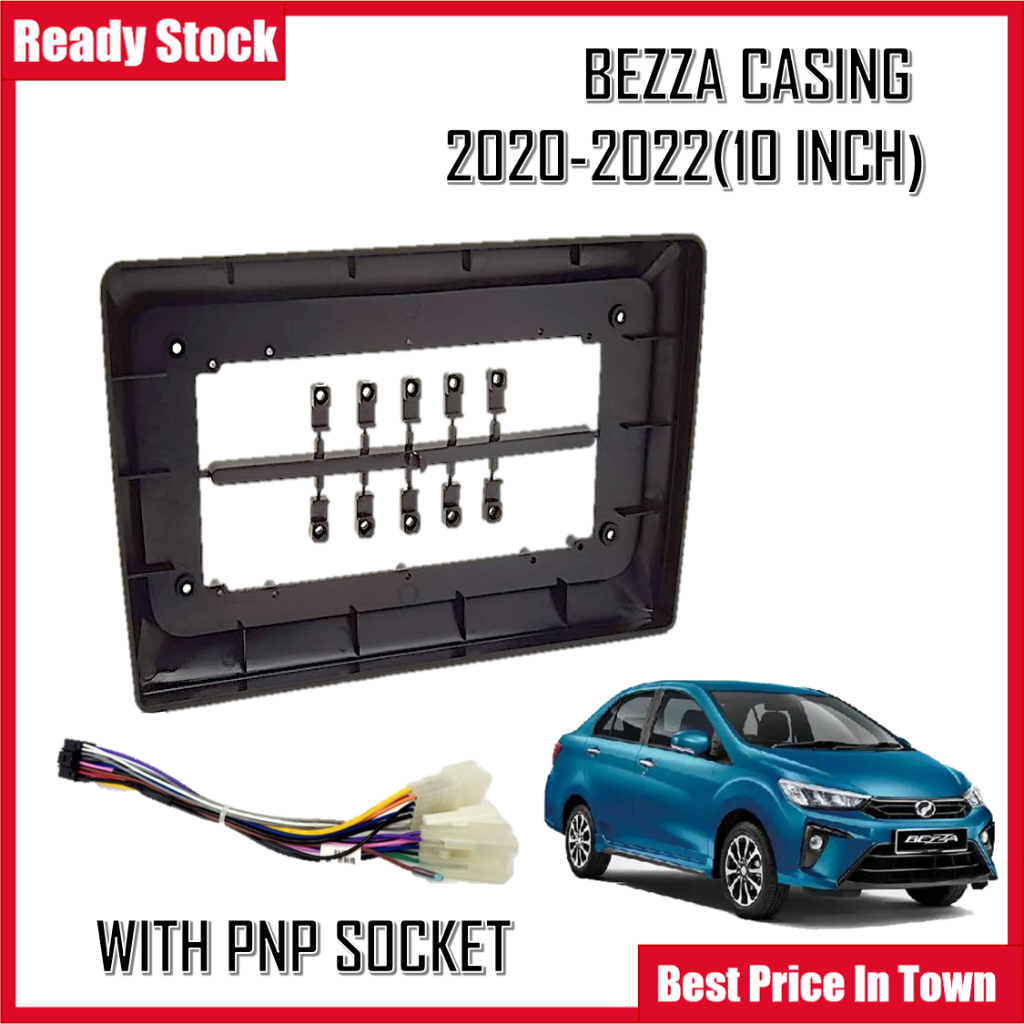 Android Player Casing 10'' Perodua Bezza 2020-2023 UV Black (WIth PNP ...