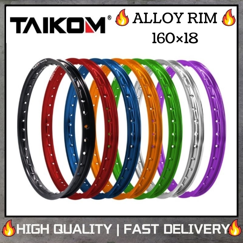 TAIKOM ALLOY RIM ( 160×18 ) 8 COLOUR RIM ALLOY MOTOR TAIKOM RACING (160 ...