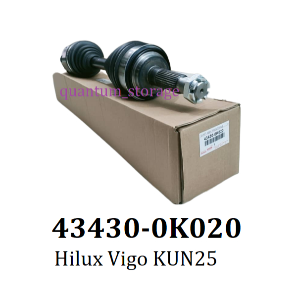 Toyota Drive Shaft Driveshaft Front 43430-0K020 Hilux Vigo KUN25 KUN26 ...