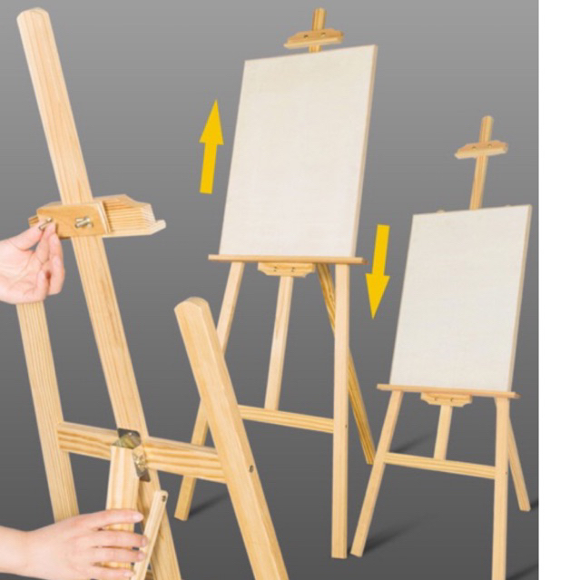 Pine Wood Easel Stand 150cm Art Sketch Painting Drawing Stand | Shopee ...