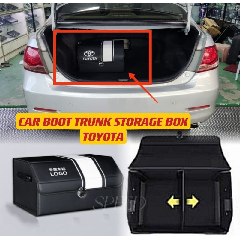 TOYOTA CAR BOOT TRUNK STORAGE BOX ORGANIZER BOX FOLDABLE | Shopee Malaysia
