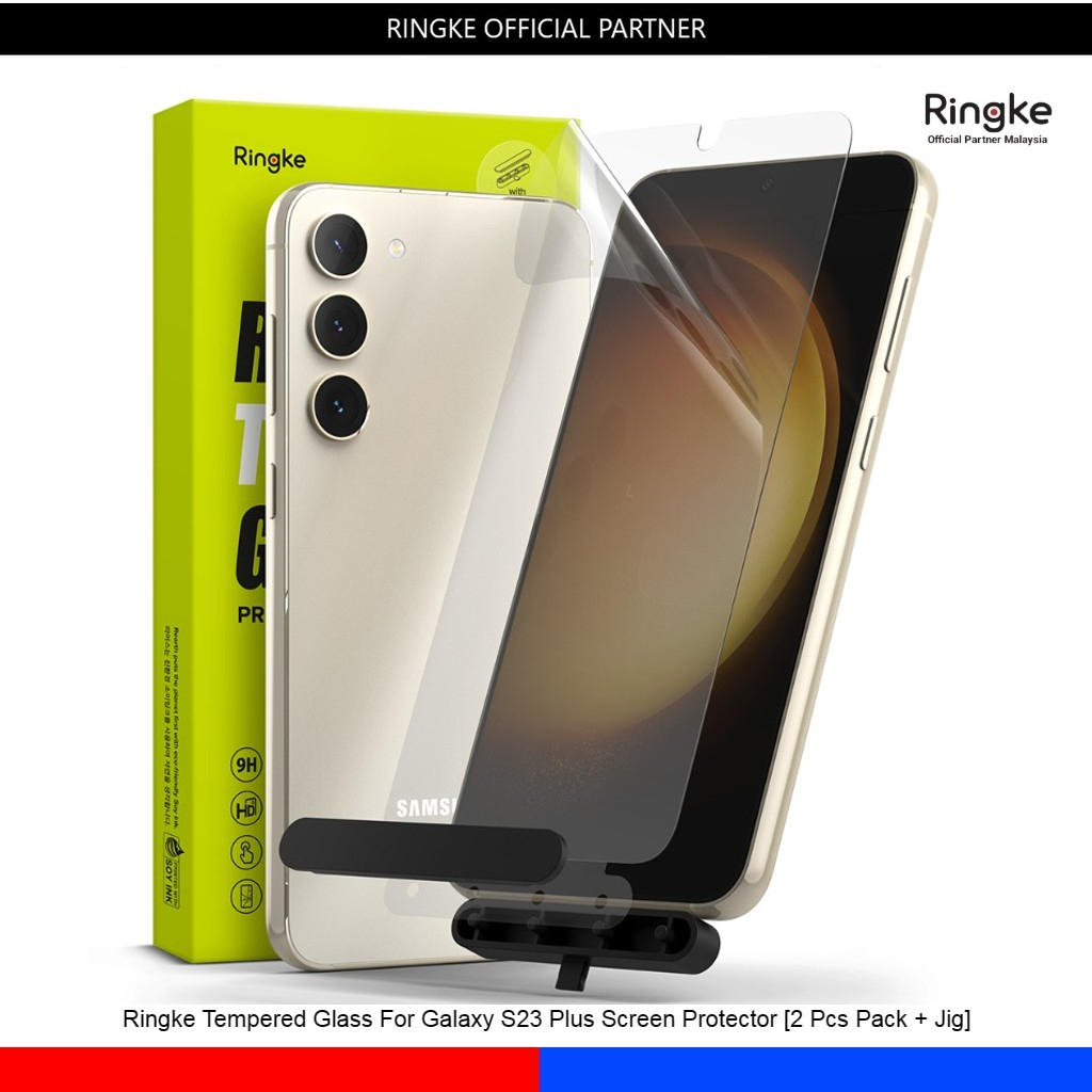 Ringke Tempered Glass For Galaxy S23 Plus Screen Protector [2 Pcs Pack ...