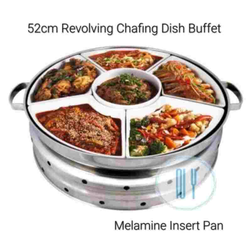 52cm Buffet Set Dome Melamine Serving Catering Party Tableware Round ...