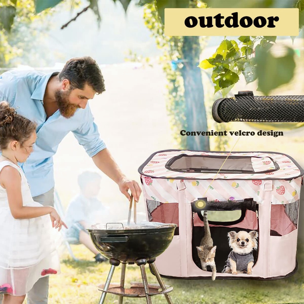 Portable Outdoor Cattery Fences Pet Tent Houses For Foldable Indoor Cat ...