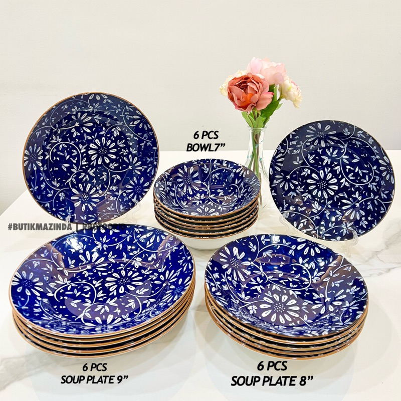 2023 COLLECTION! Ocean blue by Giacomo / set pinggan giacomo | Shopee ...