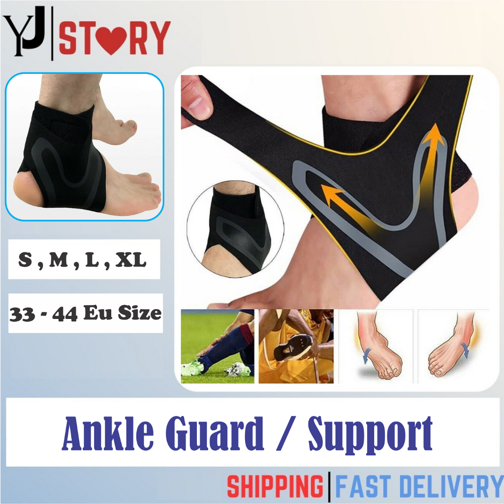 Ankle Guard Set Brace Adjustable Elasticity Foot / Knee Support Sleeve ...