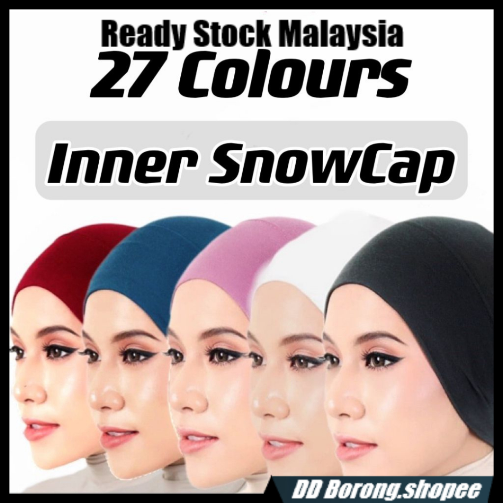 Inner Cap Hijab Muslim Snow Cap/ Inner Snowcap Tudung Wanita 24 ...