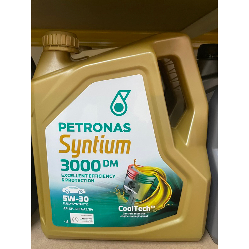 PETRONAS Syntium 3000 (NEW PACKING) 5W30 Fully Synthetic Engine Oil (4L ...