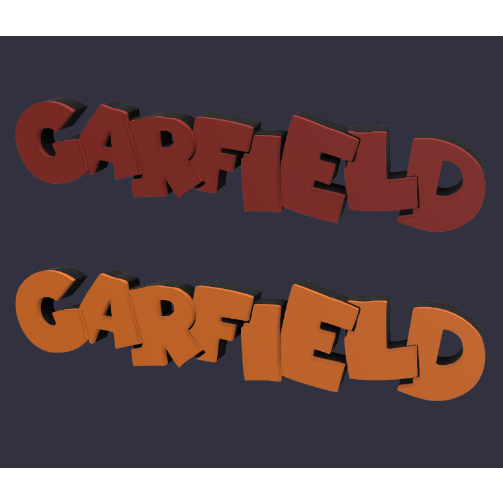 GARFIELD Logo (3D desk Decoration) | Shopee Malaysia