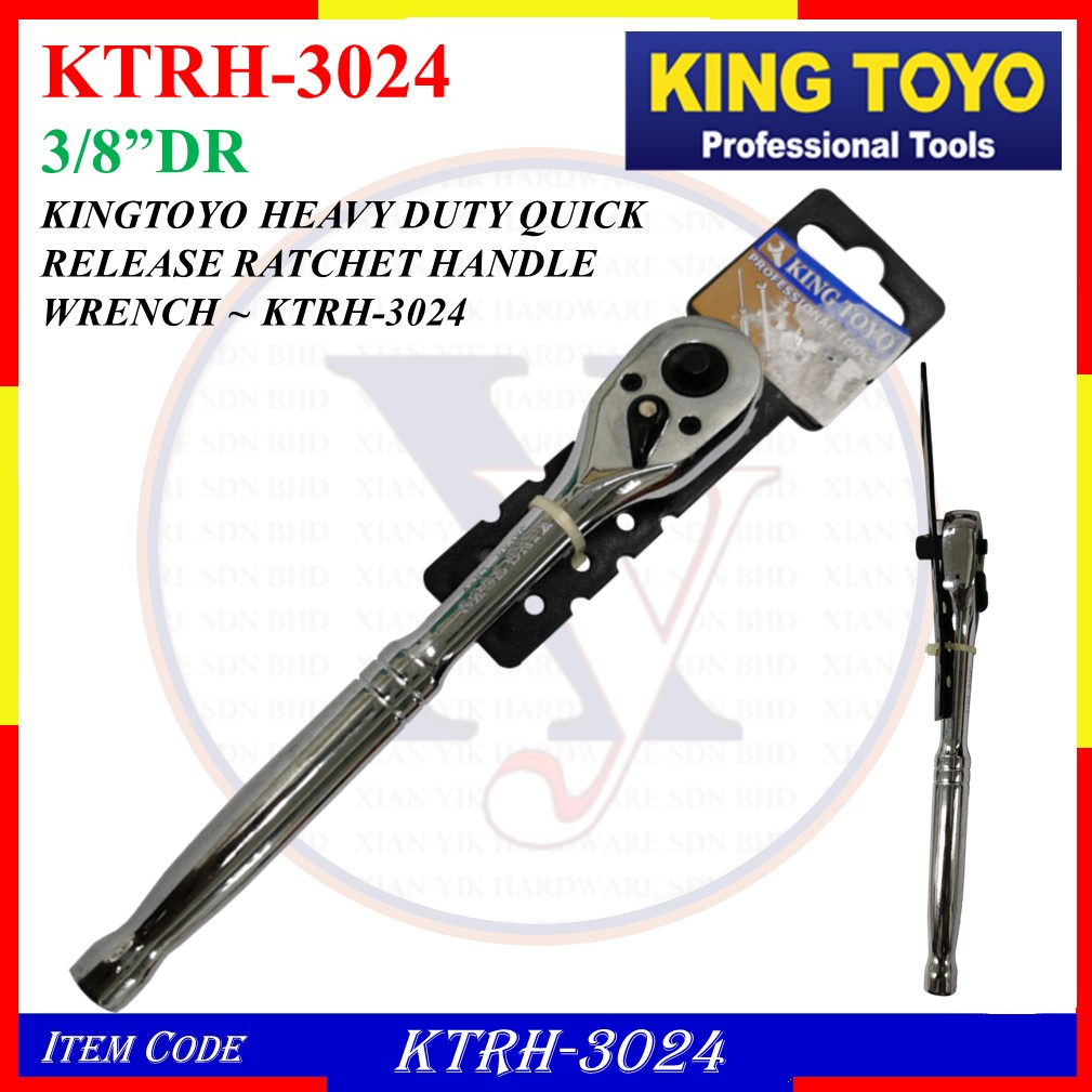 KTRH-3024 (3/8" ) KTRH-3024 KINGTOYO HEAVY DUTY QUICK RELEASE RATCHET ...