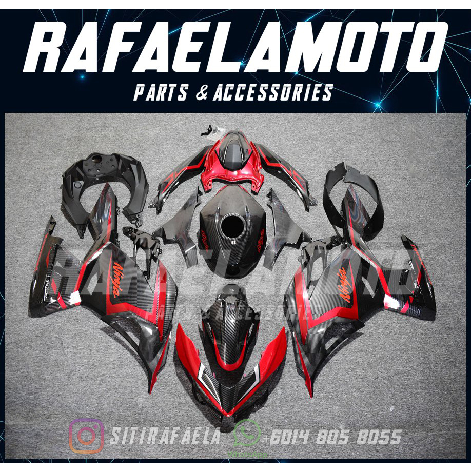 Kawasaki Modenas Ninja 250 400 Full Aftermarket Coverset Year 2018-2024 ...