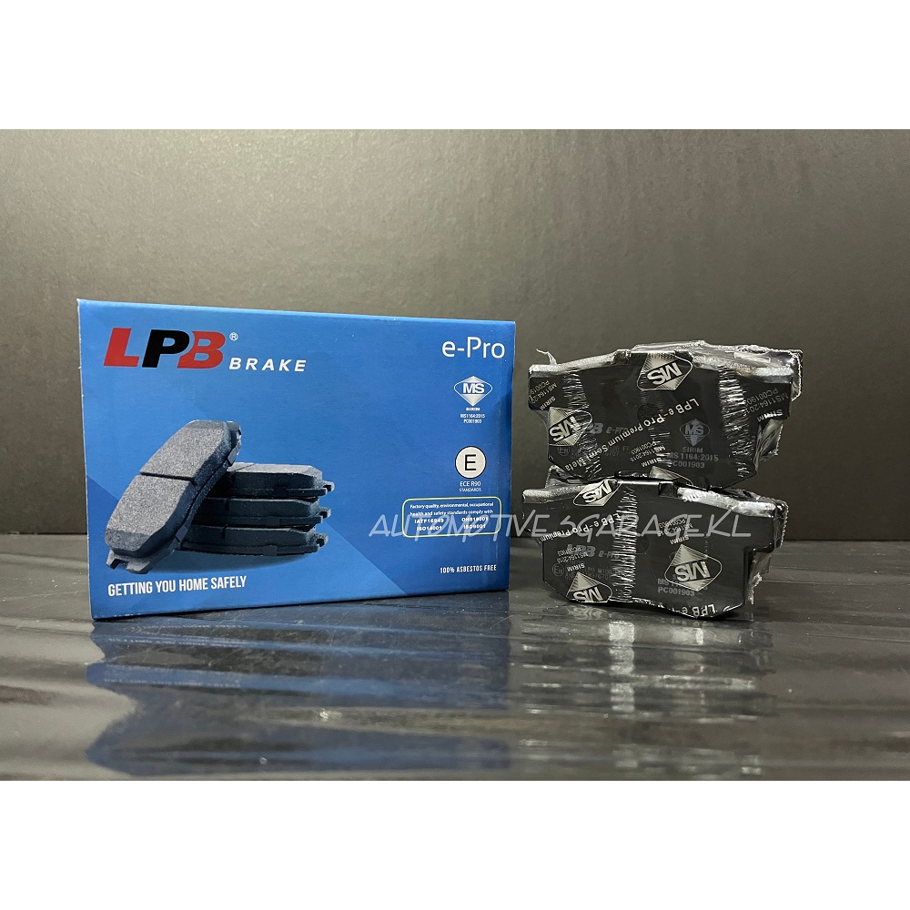 LPB E-PRO BRAKE PADS - REAR - A10780 - HONDA CRV SWA / TOA / ACCORD T2A ...