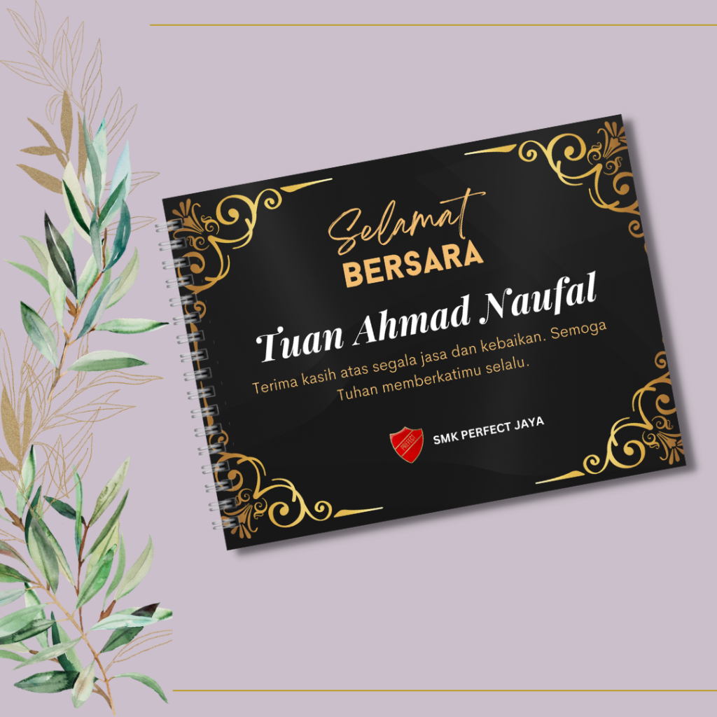 BUKU UCAPAN PERSARAAN/ PERPISAHAN/ FAREWELL (CUSTOM) | Shopee Malaysia