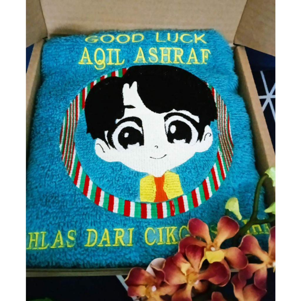 💥TUALA SULAM BUDAK BOY MURAH / TUALA NAMA BUDAK BOY / KIDS EMBROIDERY ...