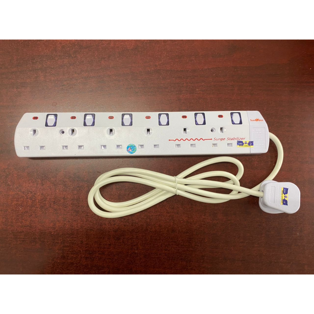 Sunstar SK Extension Wire Plug Trailing Socket Extension Cabang Heavy ...
