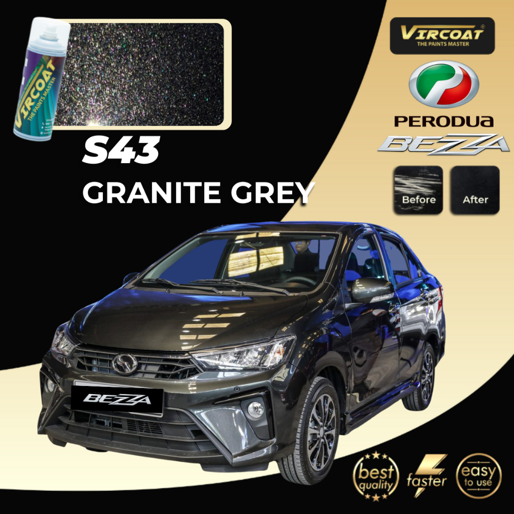 [Perodua Bezza] Touch Up Paint VIRCOAT Aerosol Spray Ideal Original ...