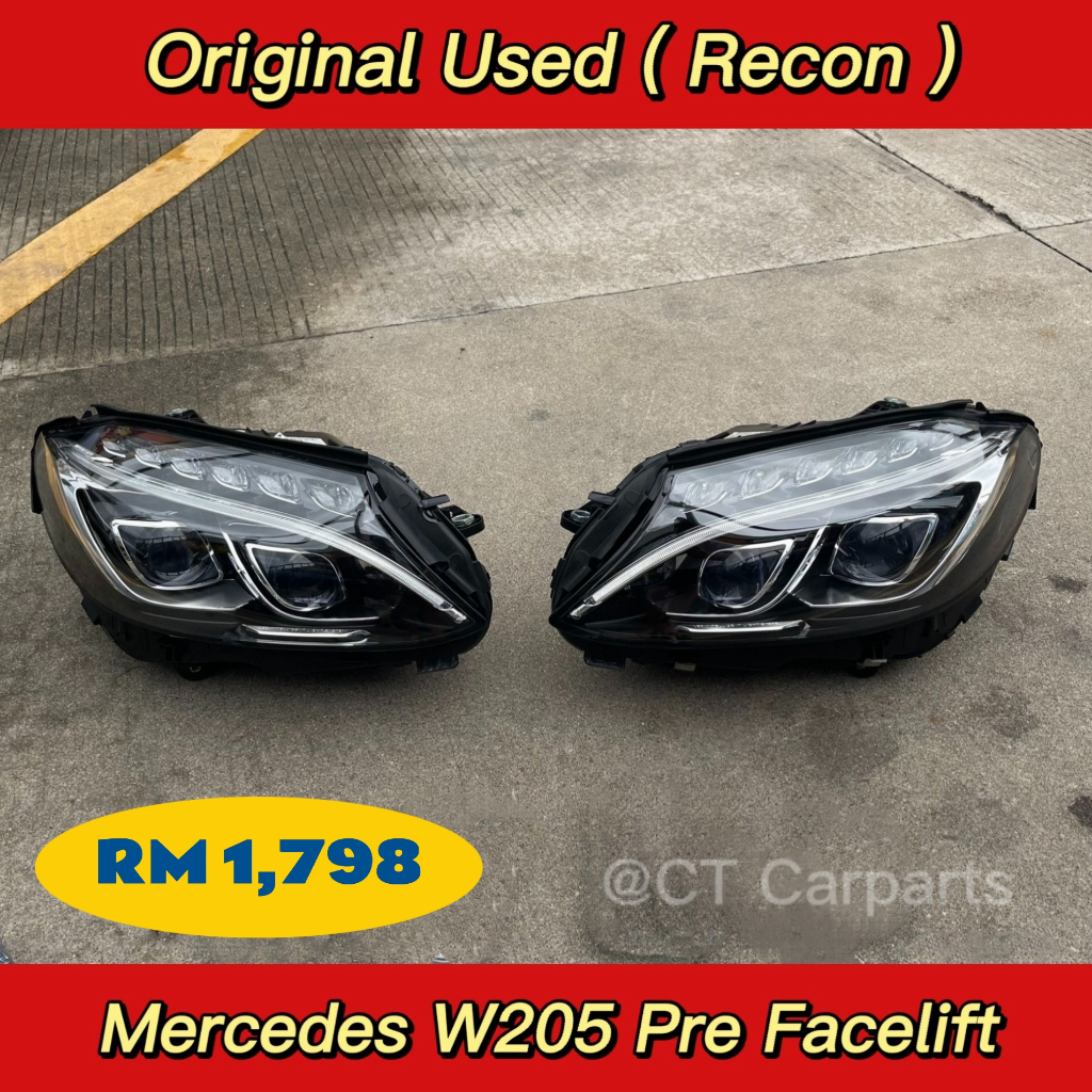 Mercedes Benz W205 Headlamp Original W205 Headlight Original Mercedes C ...