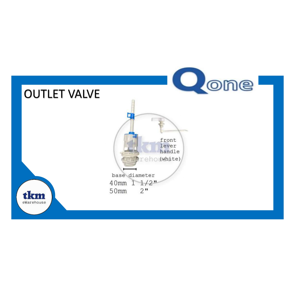 BRAND Q ONE QONE Lift Up Valve For Toilet Cistern Side Front Lever ...