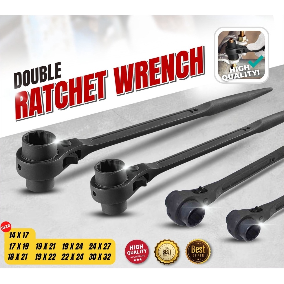 TAHAN LASAK - Spanar Rachet Dua Kepala Mudah Guna Double Ratchet Wrench ...