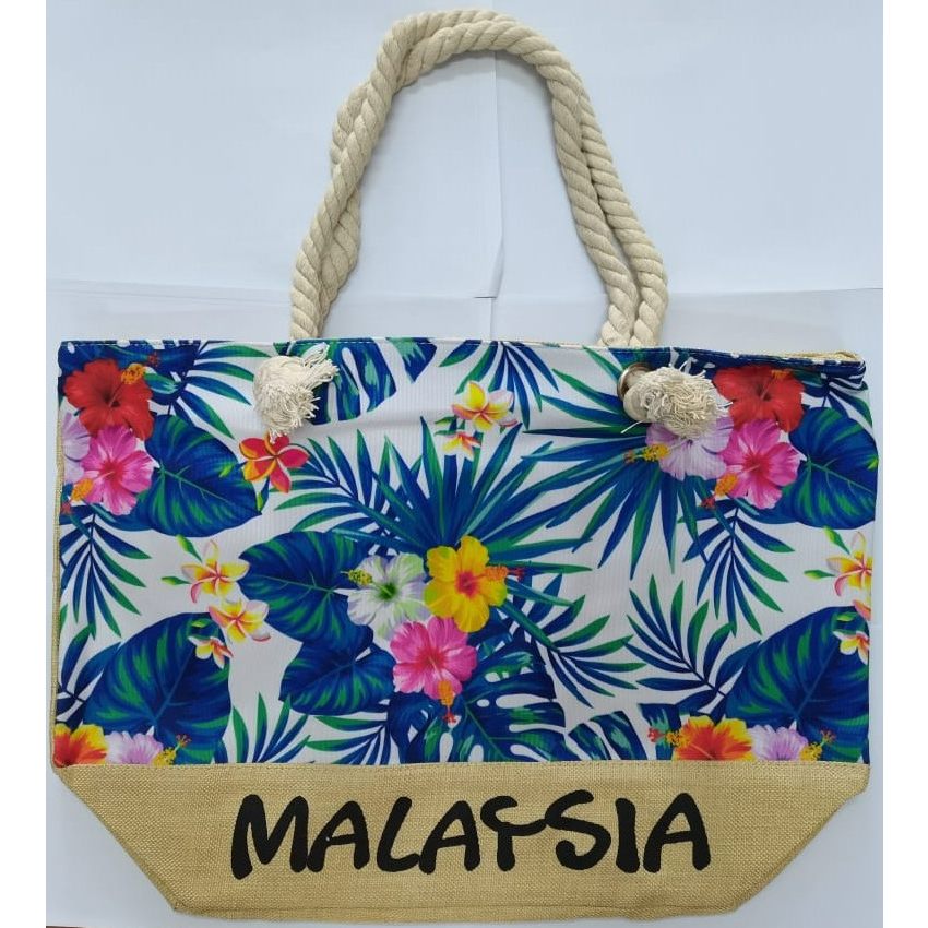 MALAYSIA KLCC PENANG BALI EMBROIDERY HANDBAG / RECYCLE BAG SOUVENIR ...