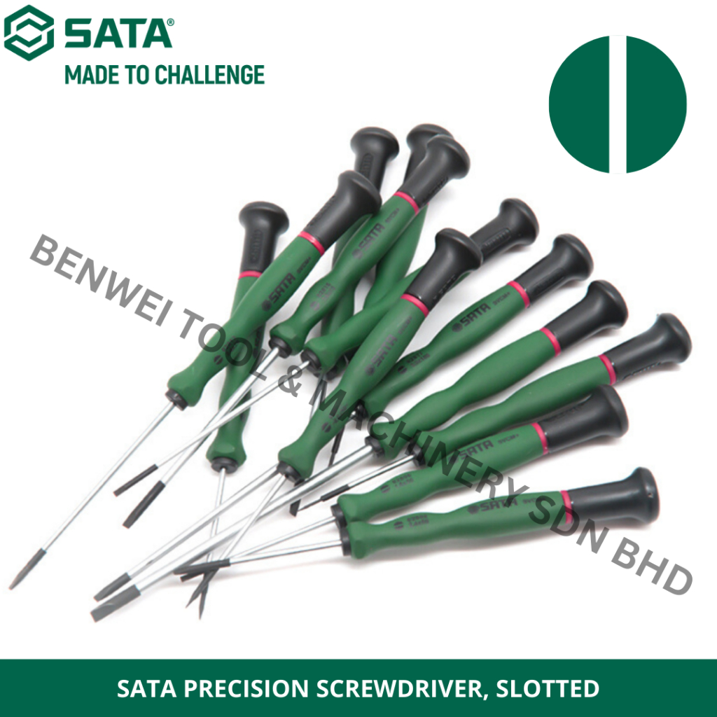 SATA PRECISION SCREWDRIVER, SLOTTED / LEPER SCREWDRIVER / MINUS ...