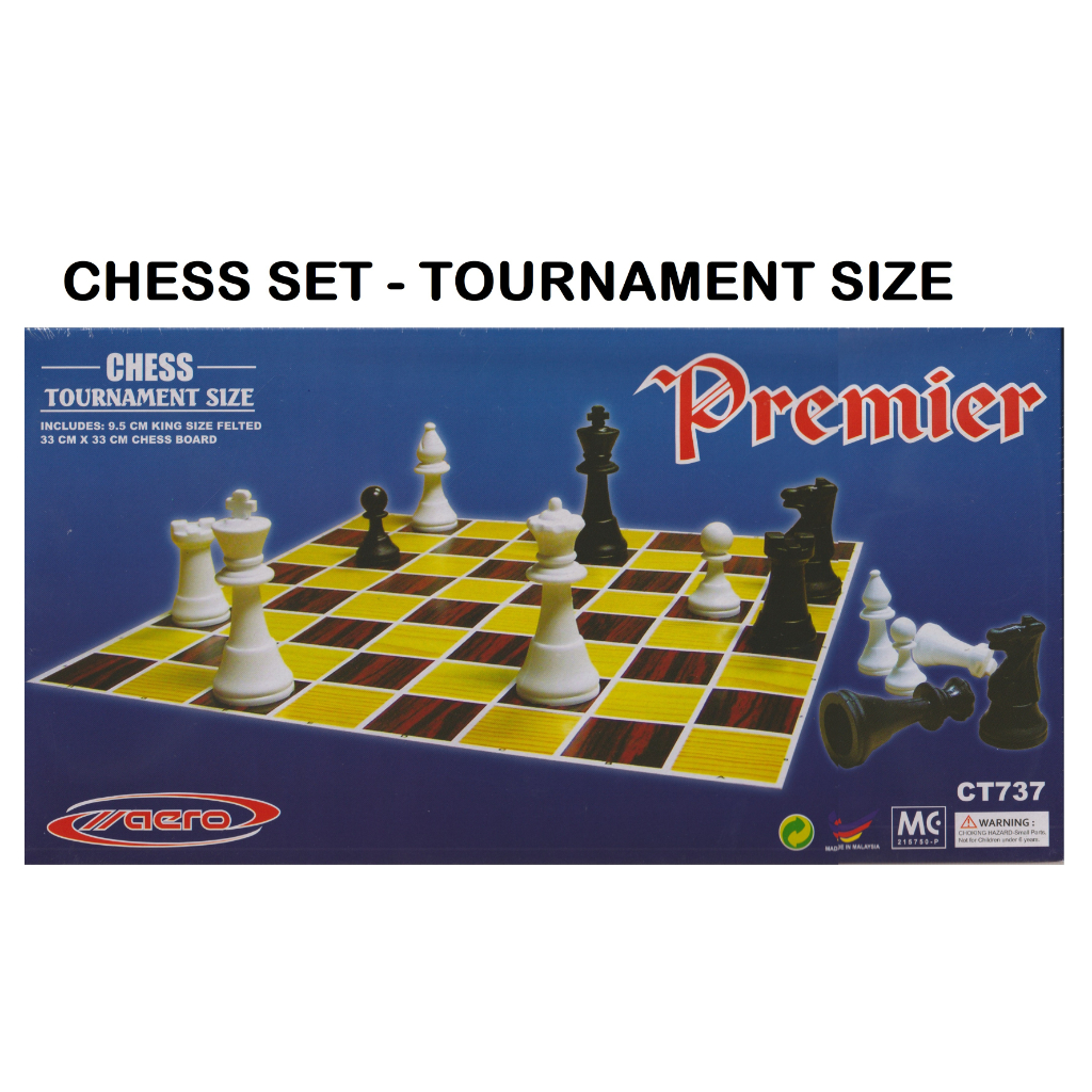 CHESS SET - TOURNAMENT SIZE (ENGLISH PREMIUM) | Shopee Malaysia