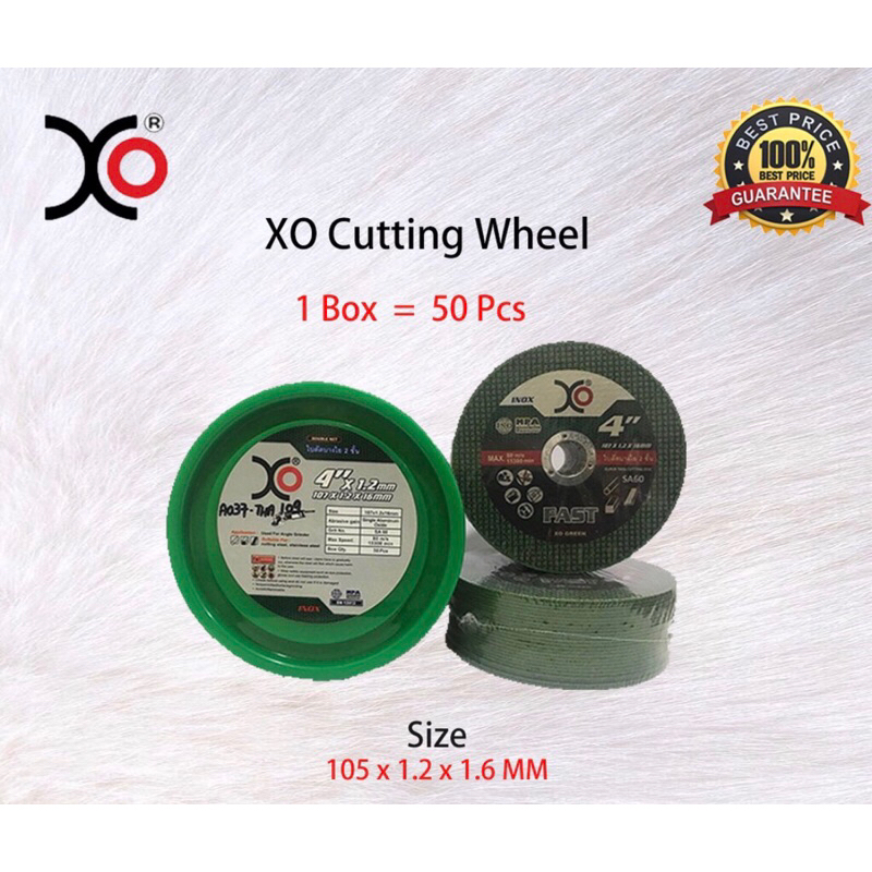🔥READY STOCK🔥(1BOX = 50PCS) XO 4'' SUPER THIN CUTTING DISC 1.2MM A037-THA109 | Shopee Malaysia