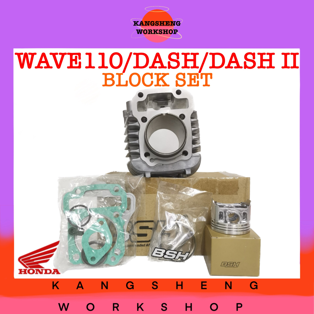 HONDA WAVE110/DASH/II BLOCK SET (ORIGINAL) (WAVE 110/V2/WAVEDASH ...
