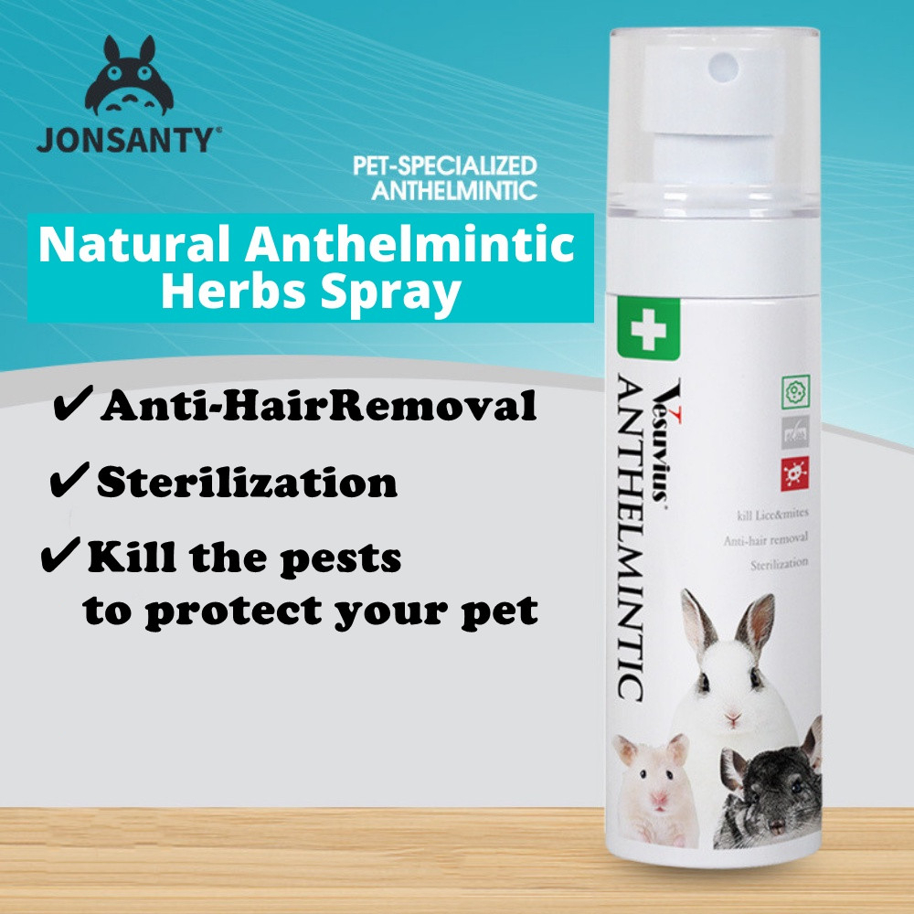 Vesuvius® MITES SPRAY PET SPECIALIZED ANTHELMINTIC LICE MITES KILLING ...