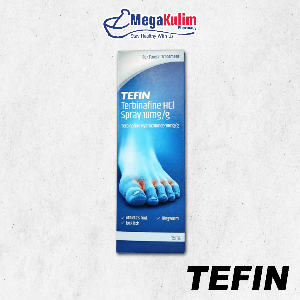 Tefin Terbinafine HCL Spray 15mL | Shopee Malaysia